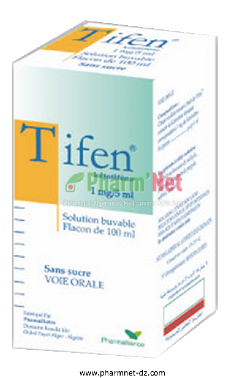 TIFEN 1MG 5ML SIROP FL 100 ML | vitaminedz.com