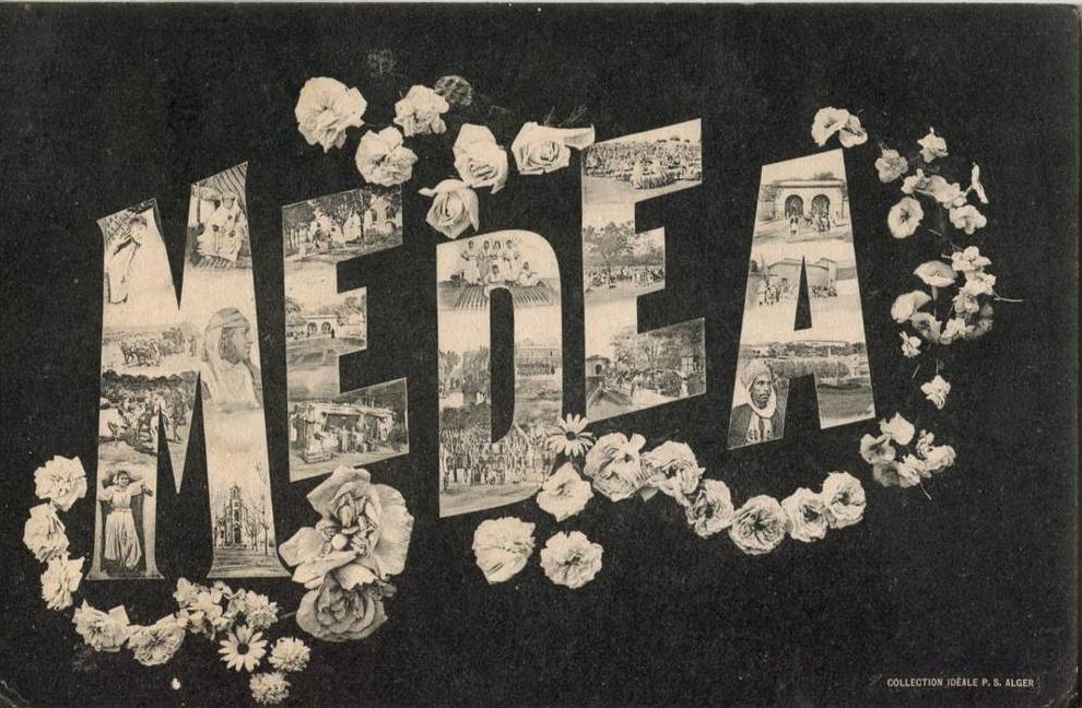 Algérie Médéa, différentes vues sur le nom de la ville , CPA | vitaminedz