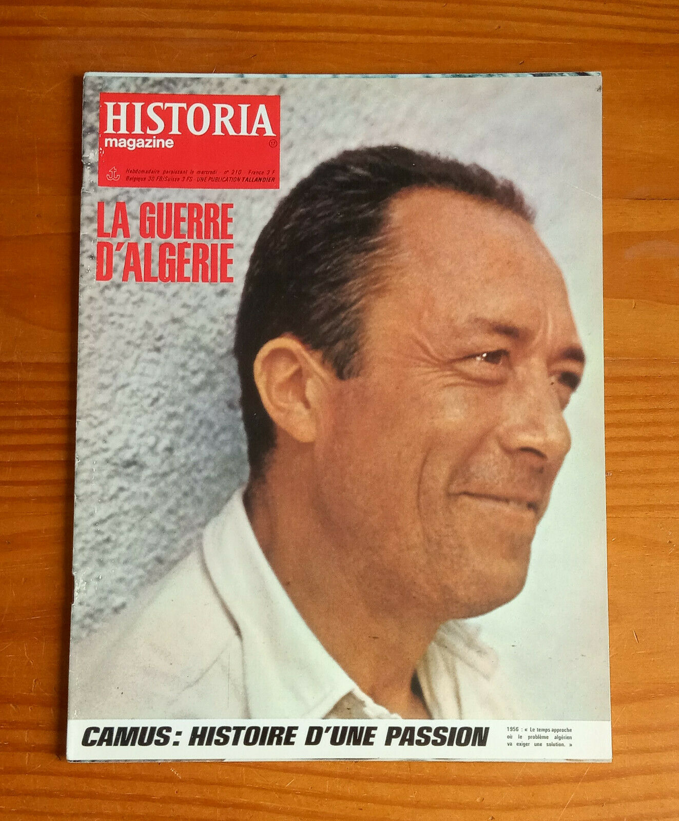 Historia magazine - N° 210 : Camus : histoire d'une passion ALGERIE | vitaminedz
